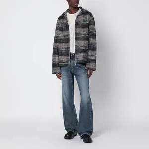 Our Legacy Wool Blend Checked Hoodie