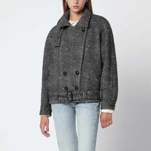 Isabel Marant Étoile Wool Jacket With Herringbone Pattern - Multicolor