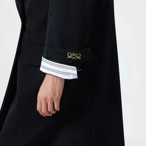 Loewe Navy Wool Coat - Blue