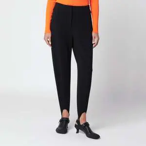 Loewe Stretch Wool-blend Trousers - Black
