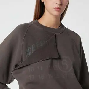 MAISON MARGIELA Gray Trompe L'oeil Cotton Sweatshirt