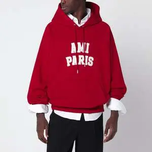 AMI Paris Cotton Hooded Sweatshirt