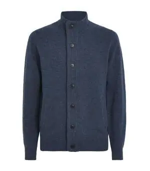 Barbour Wool Patch Zip-through Cardigan