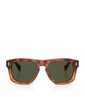 Brunello Cucinelli Acetate Alke Pillow Sunglasses - Brown