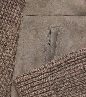 Corneliani Wool-suede Hybrid Jacket