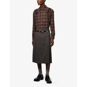 Simone Rocha Tailored Checked Wool-blend Kilt
