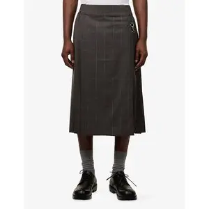 Simone Rocha Tailored Checked Wool-blend Kilt