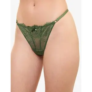 Lounge Tempt Floral Lace Thong