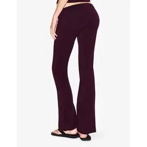 SKIMS Foldover Cotton-jersey Trousers
