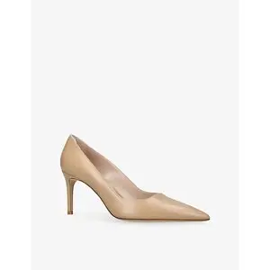STUART WEITZMAN Power 75 Heeled Leather Courts