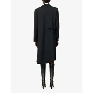 Sacai Wrap-over Wool-blend Coat