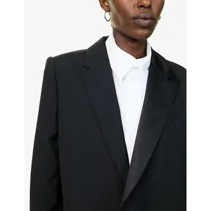 Sacai Wrap-over Wool-blend Coat