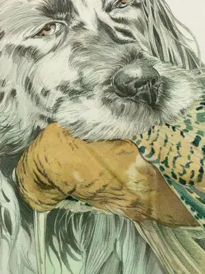 Hermès 1980-2010 Chiens Au Rapport Carre Silk Scarf 90 Scarves - Multicolour