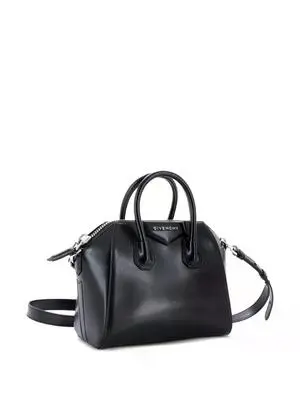 Givenchy Antigona Bag Glazed Leather Mini Satchel - Black