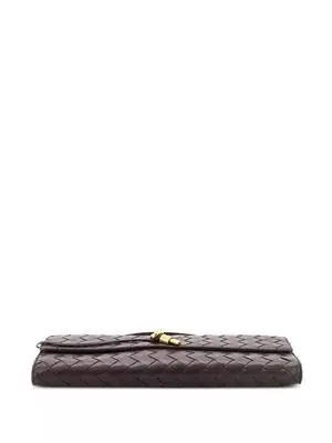 BOTTEGA VENETA Andiamo Top Handle Intrecciato Nappa Long Clutch Bag