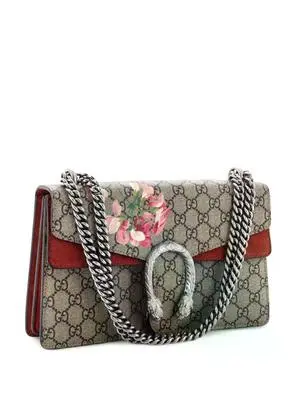 Gucci Dionysus Bag Blooms Print Gg Coated Canvas Small Shoulder Bag - Brown