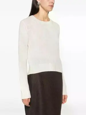BEYOU Ribbed-trim Sweater