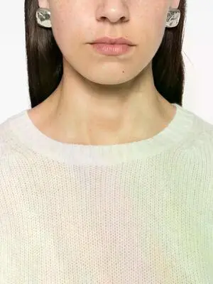BEYOU Ribbed-trim Sweater