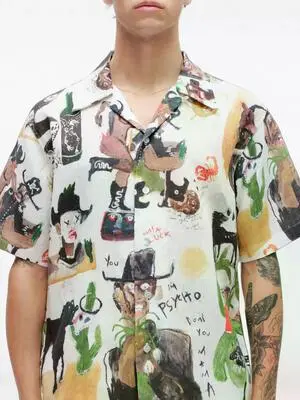 ENDLESS JOY Psycho Graphic-print Shirt