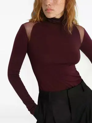 MARCELLA Maria Mesh-panel Top