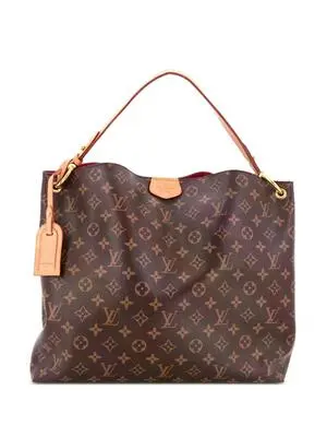 LOUIS VUITTON Graceful Handbag Monogram Canvas Mm Hobo Bag
