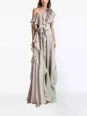 GEMY MAALOUF Ruffled One-shoulder Dress