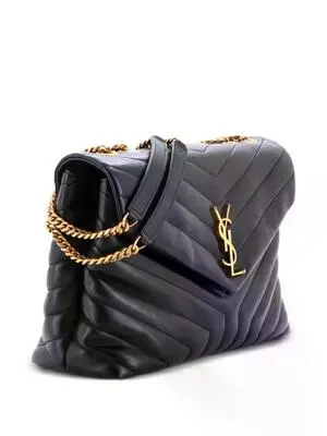 Saint Laurent Loulou Matelasse Chevron Leather Medium Shoulder Bag