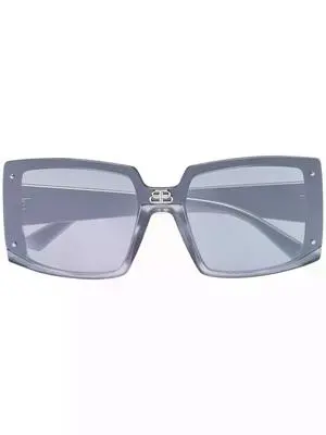 Balenciaga Square-frame Tinted Sunglasses - Grey
