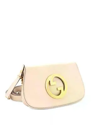 Gucci Blondie Nm Chain Flap Bag Leather Small Shoulder Bag - Neutrals