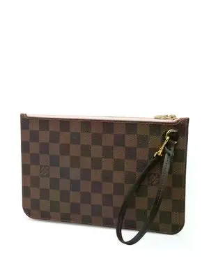 LOUIS VUITTON 2019 Damier Ebene Neverfull Mm Pouch