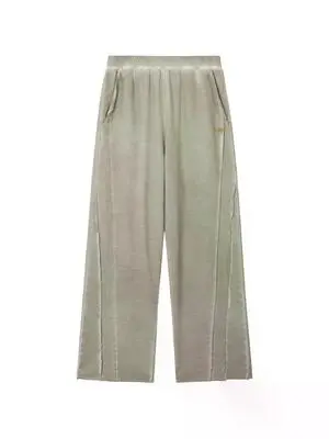 Izzue Faded Raw-edge Track Pants - Neutrals