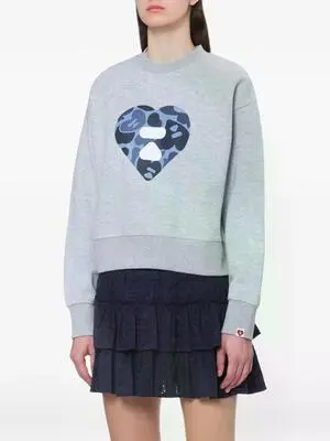 AAPE BY *A BATHING APE Camo-heart Sweatshirt