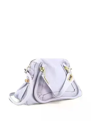 Chloé Paraty Top Handle Bag Leather Medium Satchel - Blue