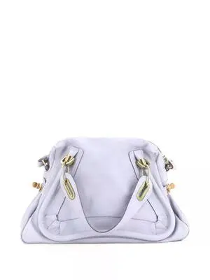 Chloé Paraty Top Handle Bag Leather Medium Satchel - Blue