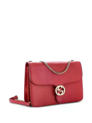 Gucci Interlocking Leather Medium Shoulder Bag