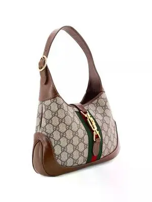 Gucci Jackie 1961 Gg Coated Canvas Small Hobo Bag