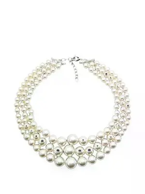 JENNIFER GIBSON JEWELLERY 1980s Triple-row Necklace - Neutrals