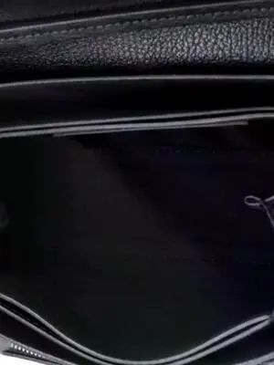 Givenchy Gv3 Flap Bag Leather Small Shoulder Bag - Black