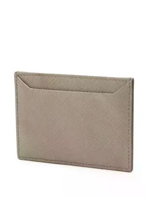 Prada 2010-2026 Saffiano Card Holder - Brown