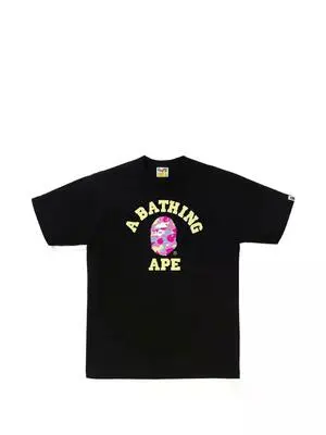 A BATHING APE College Ape Head T-shirt - Black