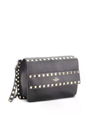 Valentino Garavani Rockstud Front Handle Flap Bag Leather Small Crossbody Bag