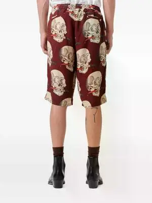 ENDLESS JOY Skull-print Elasticated Shorts