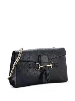 Gucci Emily Chain Flap Bag Guccissima Leather Medium Shoulder Bag