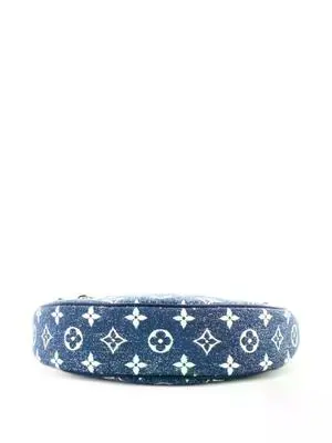 LOUIS VUITTON Loop Handbag Monogram Jacquard Denim Hobo Bag - Blue