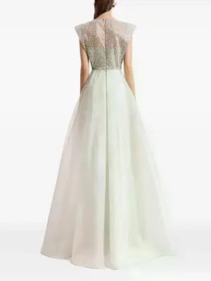 GEMY MAALOUF Sequin-embellished V-neck Dress