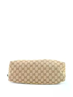 Gucci Front Pocket Web Messenger Gg Canvas Medium Crossbody Bag