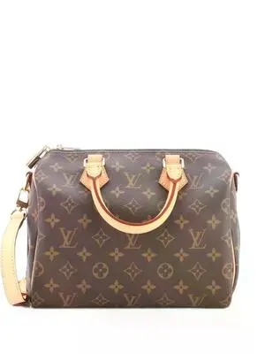 LOUIS VUITTON Speedy Bandouliere Bag Monogram Canvas 25 Satchel - Brown