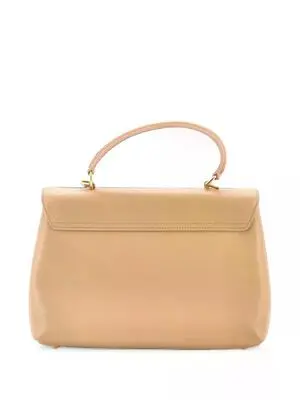 Celine Nino Top Handle Bag Leather Medium Satchel - Neutrals