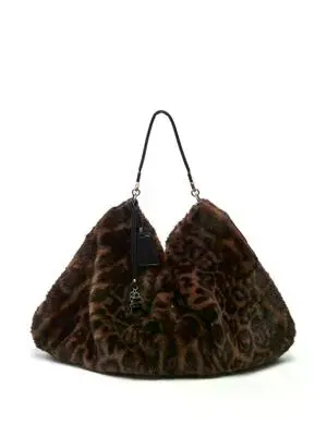 Liu Jo Large Faux Fur Bag - Brown