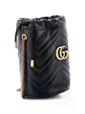 Gucci Gg Marmont Matelasse Leather Mini Bucket Bag